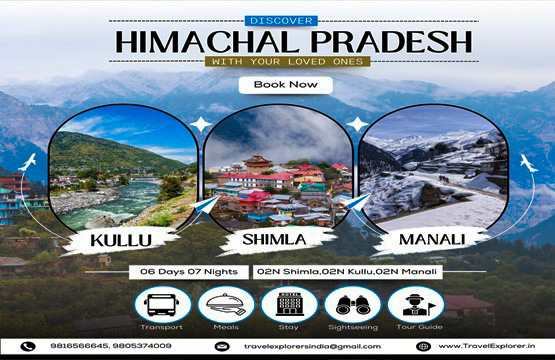 White and Blue Decorative Minimalist Himachal Pradesh Travel Ins | Travel Explorers India ...